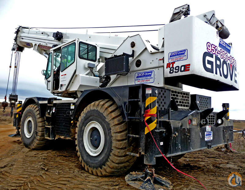 Sold Grove RT 890 90 ton- Two Available White in color Crane in Savage ...