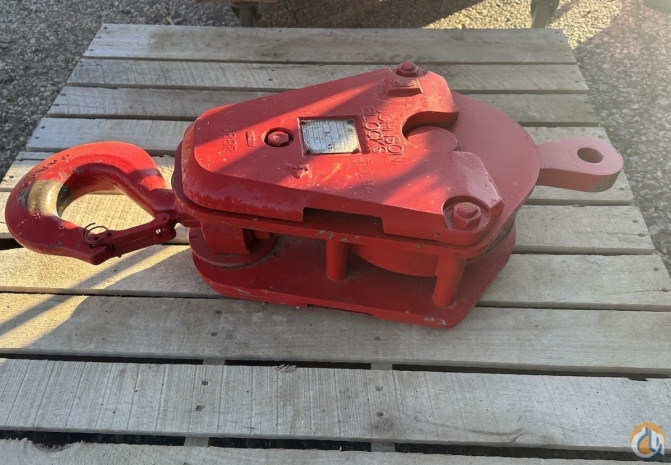 Johnson 15 ton, single sheave load block Hook Block Crane Part for Sale ...