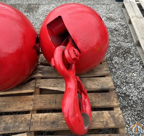 Johnson 15ton headache ball, 650 lbs. Overhaul Hook Balls Crane Part ...