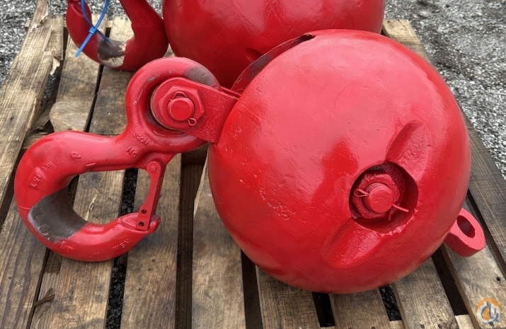 Johnson 15ton headache ball, 650 lbs. Overhaul Hook Balls Crane Part ...