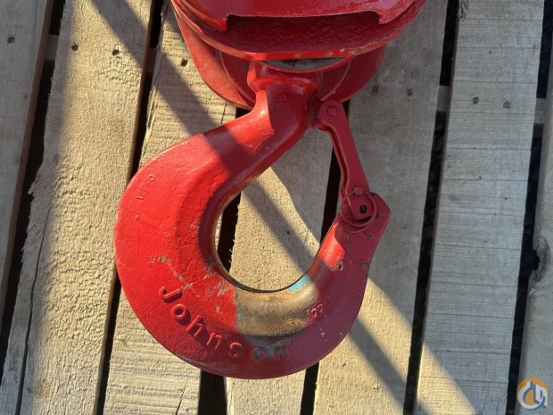 Johnson 15 ton, single sheave load block Hook Block Crane Part for Sale ...
