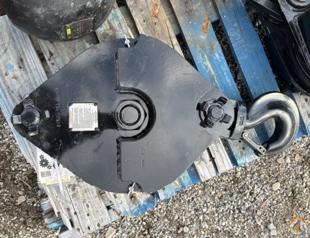 Johnson single sheave, 12.5 ton, 9/16" wire rope hook block Hook Block ...